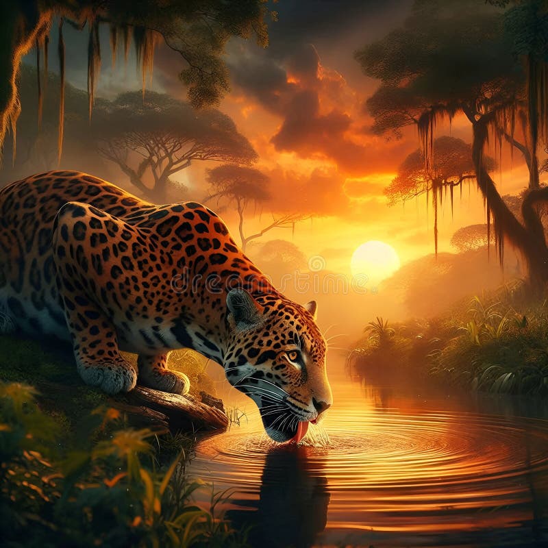 Calming Jungle Backdrop Stock Illustrations – 1,311 Calming Jungle ...