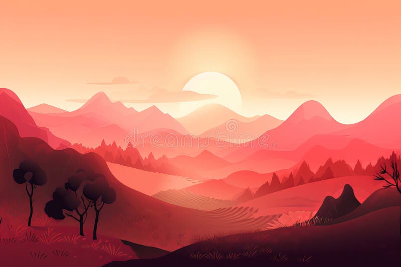 Calming and Soothing Landscape Unique and Creative from Generative Ai ...