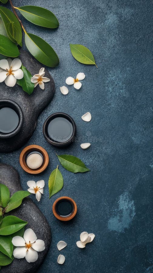 Calming Spa Backdrop with a Well-organized Layout Pattern. Stock ...