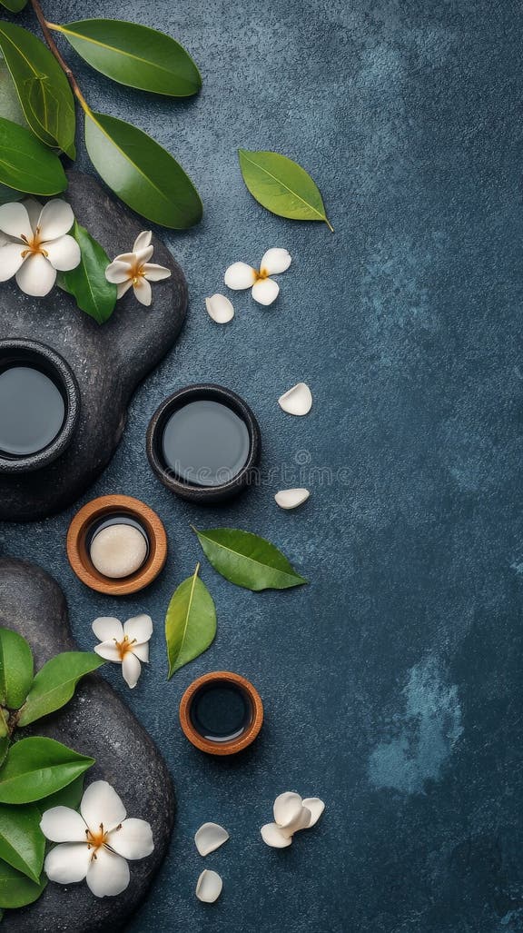 Calming Spa Backdrop with a Well-organized Layout Pattern. Stock ...