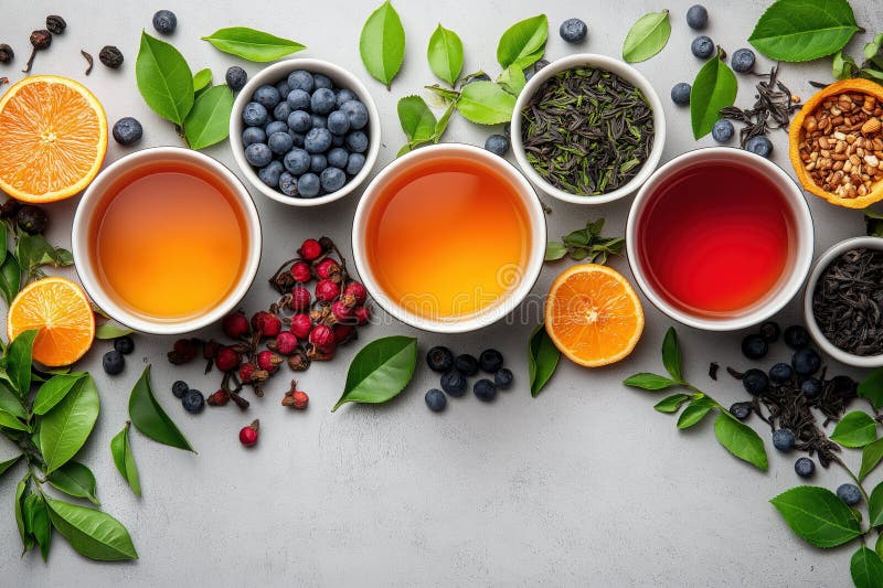 A Calming Tea Background Featuring Various Tea Elements, Perfect for ...