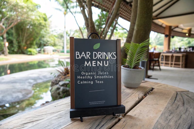 Calming Tea and Organic Drinks Menu for Relaxation Stock Illustration ...