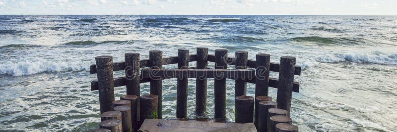 Calming View of Sea Waves on Summer Time Stock Image - Image of ...