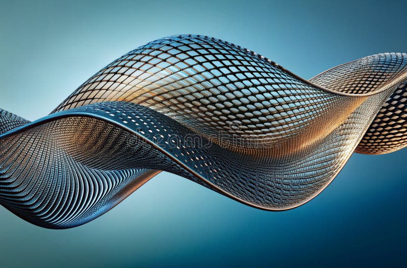 Calming Wave Mesh, Gradient Backgrounds, Generative Ai Stock Photo ...