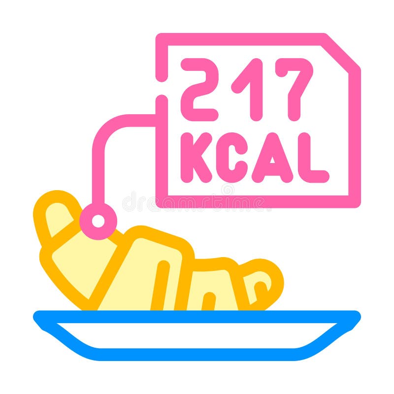 Calorie Counting RGB Color Icon Stock Vector - Illustration of counter ...