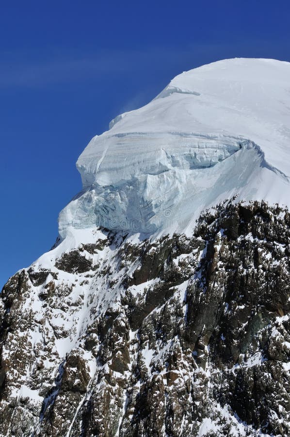 Calotte glaciaire photo stock. Image of valais, crevasses - 13826954