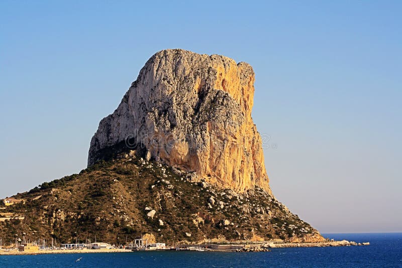 Calpe, Penon de Ifach stock photo. Image of sail, beach - 19841272