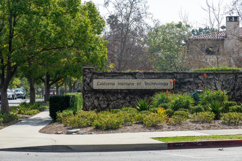 The Caltech Sign at One of the Entrances To the Campus. Editorial Stock ...