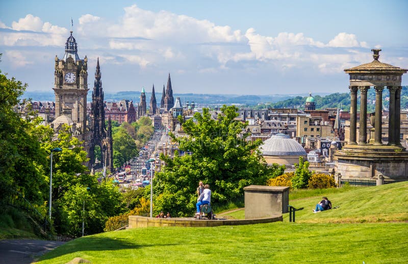 Calton Hill is a Hill in Central Edinburgh Editorial Stock Image ...