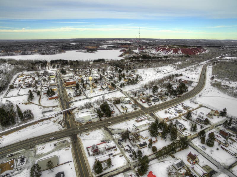 Calumet is a Small Mining Town on the Iron Range of Minnesota. Stock ...