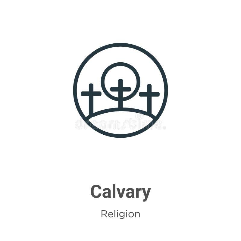 Calvary Icon in Filled, Thin Line, Outline and Stroke Style. Vector ...