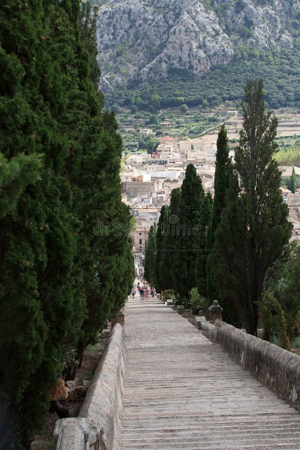 Calvary Steps at Pollensa stock image. Image of crossway - 37089639