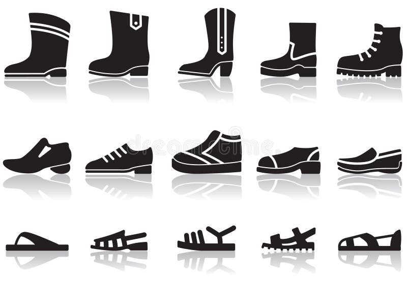 Calza iconos ilustración del vector. Ilustración de aislado - 16455313