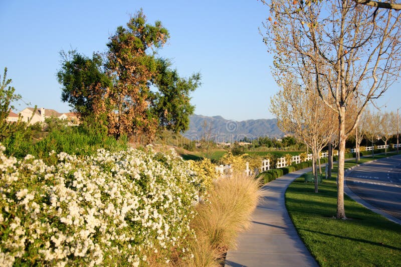 Calzada Peatonal Para El Ejercicio Y El Paseo Imagen de archivo ...