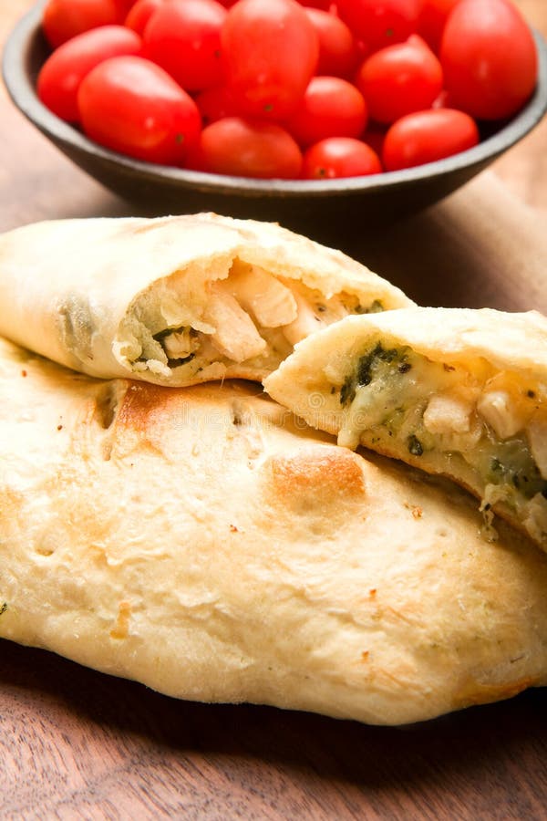 Calzone stock image. Image of green, spinach, sauce, calzone - 11337045