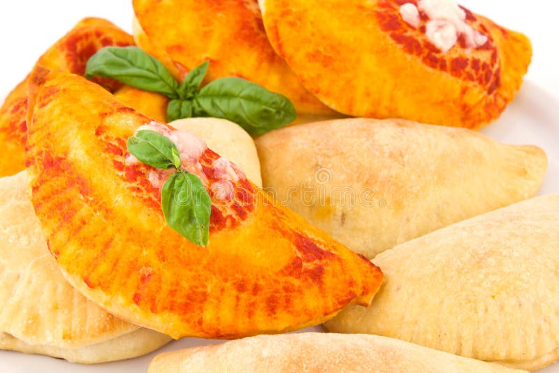 Calzone stuffed stock image. Image of mozzarella, rustic - 25174729