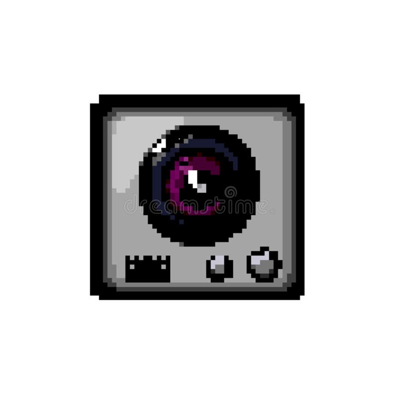 Cam Action Camera Game Pixel Art Vector Illustration Stock Vector ...