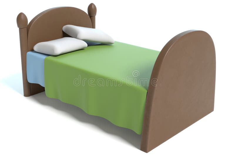 Cama de Desenho Animado ilustração stock. Ilustração de cama - 100228135