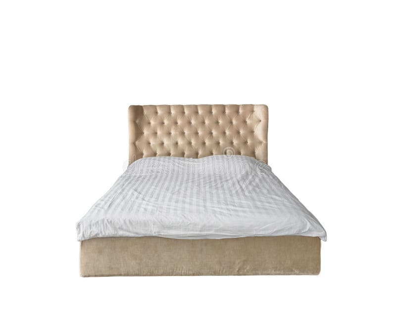 Cama en el fondo blanco foto de archivo. Imagen de talla - 123790128