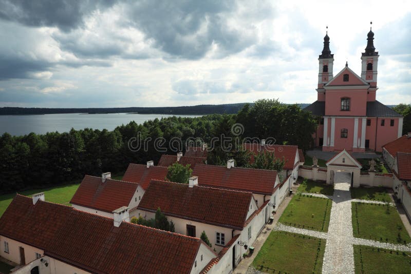 Camaldolian Monastery in Wigry Stock Photo - Image of hotel, monument ...