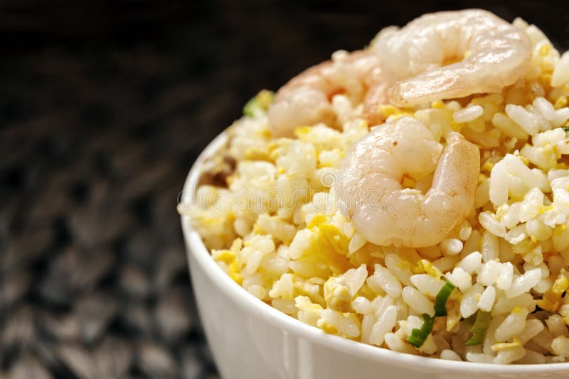 Camarón Fried Rice Taiwanese Style Imagen de archivo - Imagen de gamba ...