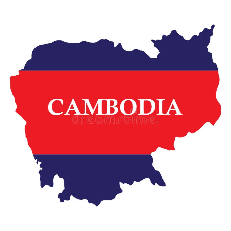Cambodia country map icon stock vector. Illustration of detail - 302710854