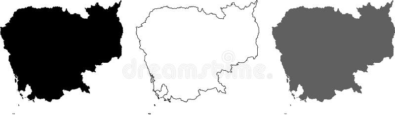Cambodia design vector map stock illustration. Illustration of isolated ...