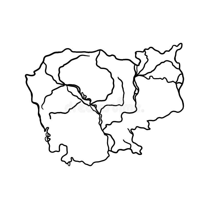 Cambodia Map Vector Design Template Illustration Stock Vector ...
