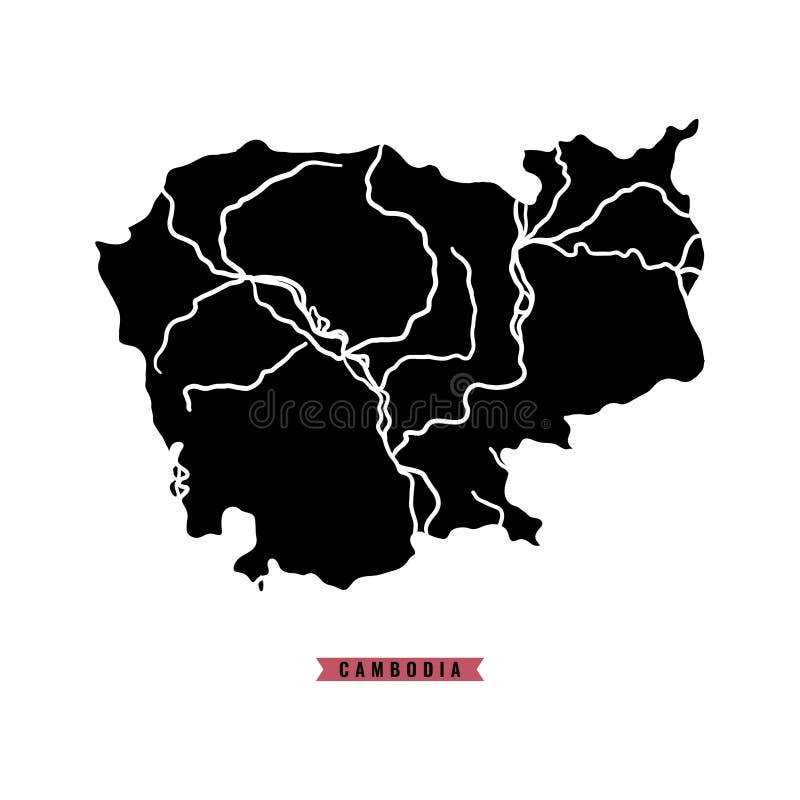 Cambodia Map Vector Design Template Illustration Stock Vector ...