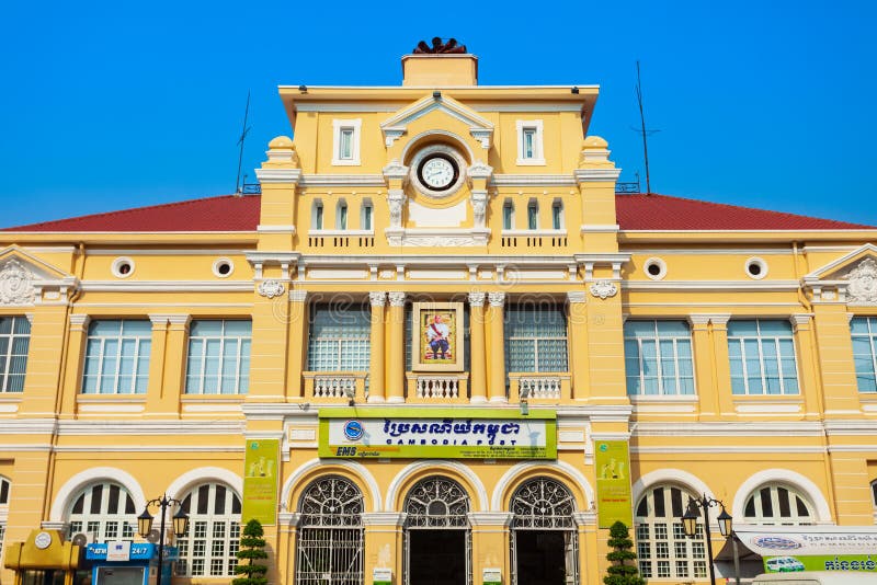 Cambodia Post Office, Phnom Penh Editorial Image - Image of asia ...