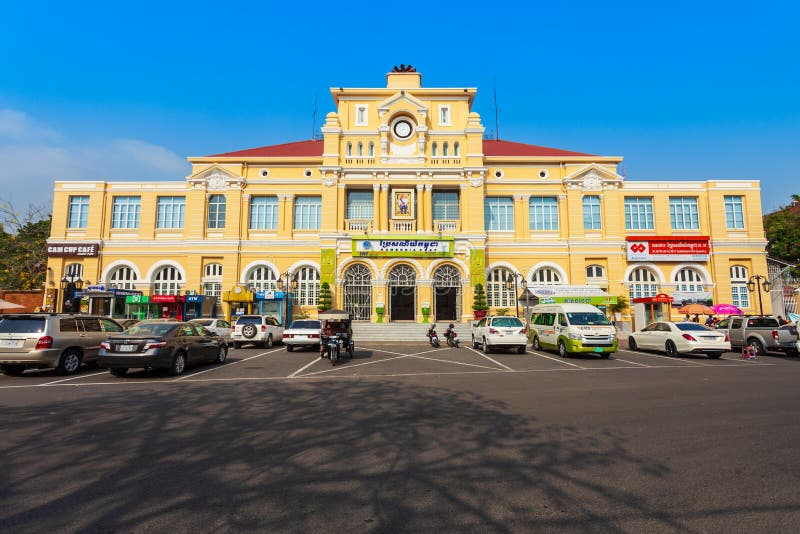 Cambodia Post Office, Phnom Penh Editorial Photography - Image of ...