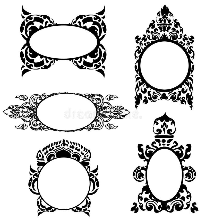 Cambodian floral pattern stock vector. Illustration of design - 45271671