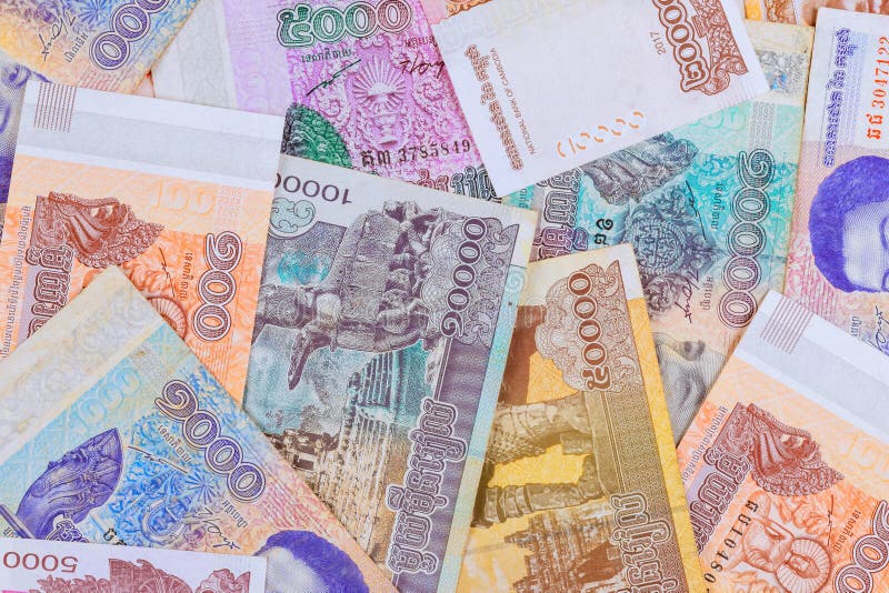 Cambodian National Currency Consists of Riels with Different Nominal a ...
