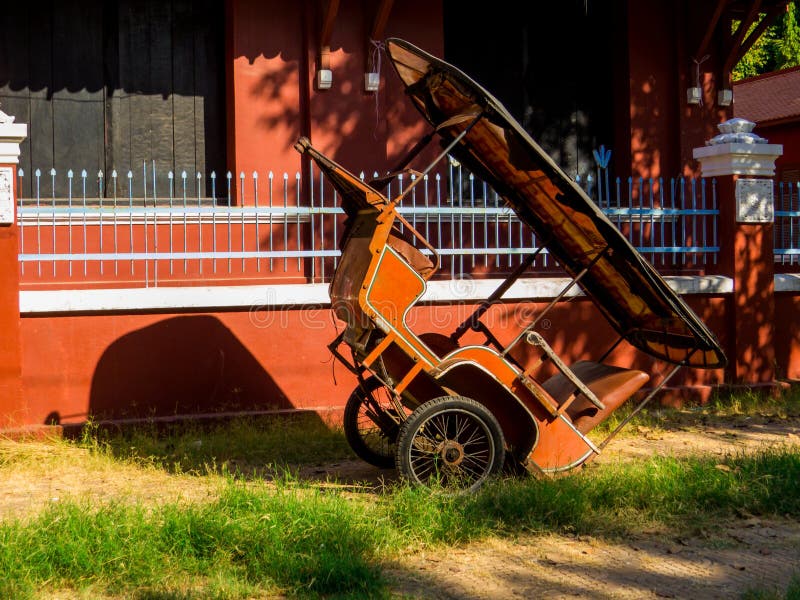 Cambodian Rickshaw stock image. Image of phnom, district - 176086353