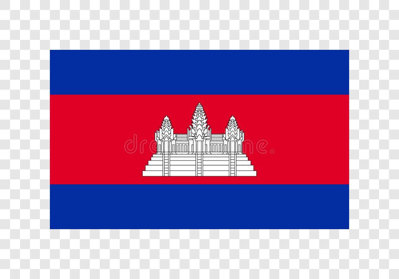 Camboya - bandera nacional stock de ilustración. Ilustración de ...