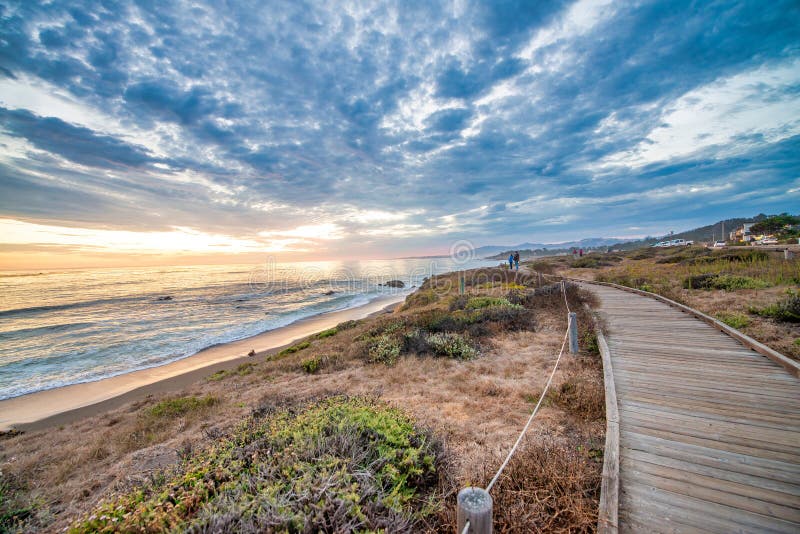 Cambria, CA - August 3, 2017: Beautiful View of Cambria City Streets ...