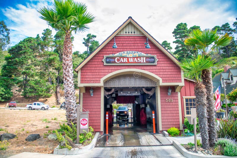 Cambria, CA - August 3, 2017: Beautiful View of Cambria City Streets ...