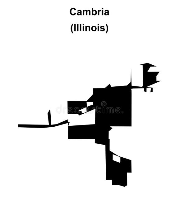 Cambria outline map stock vector. Illustration of infographic - 387239184