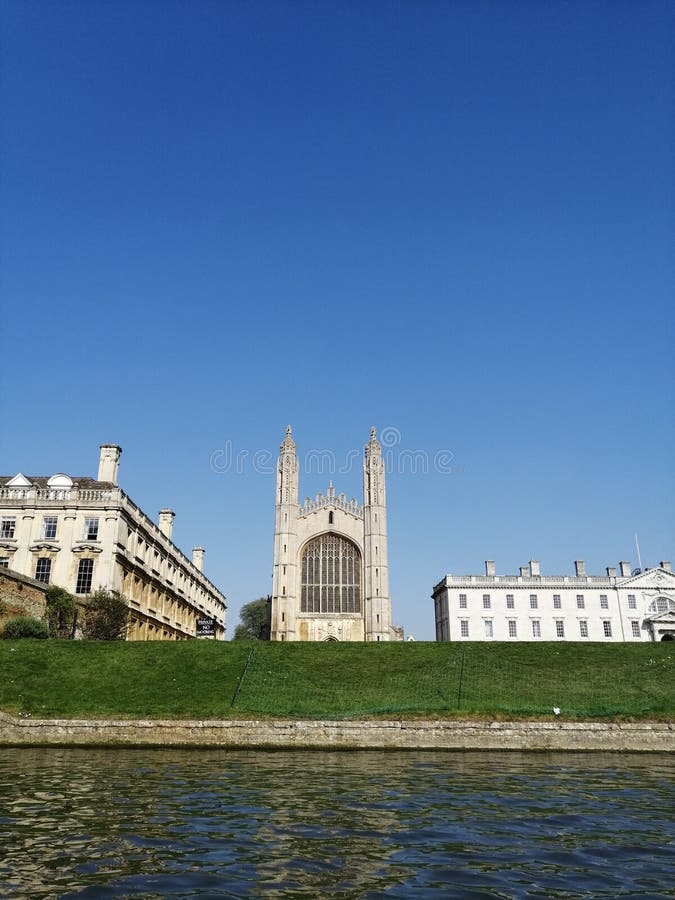 Cambridge Church, Canal View Stock Photo - Image of view, cambridge ...