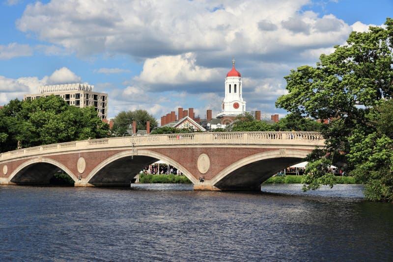 Harvard University Landmarks Stock Photo - Image of bridge, league ...