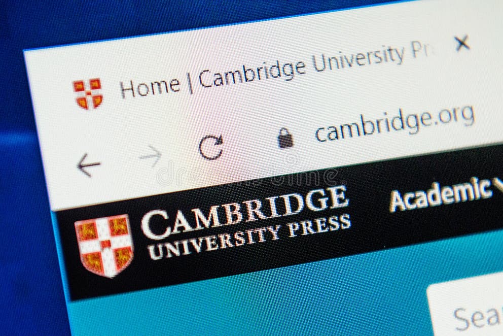 Cambridge.org Web Site. Selective Focus. Editorial Image - Image of ...