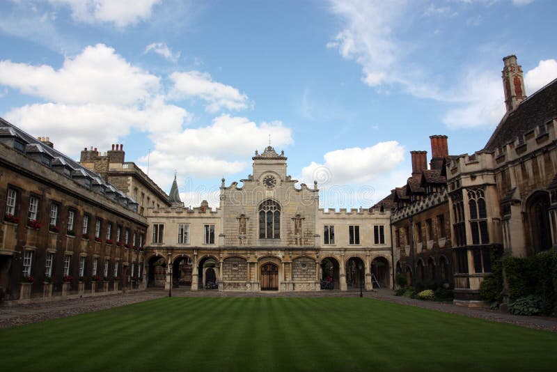 Cambridge - Peterhouse College Stock Image - Image of college, inside ...