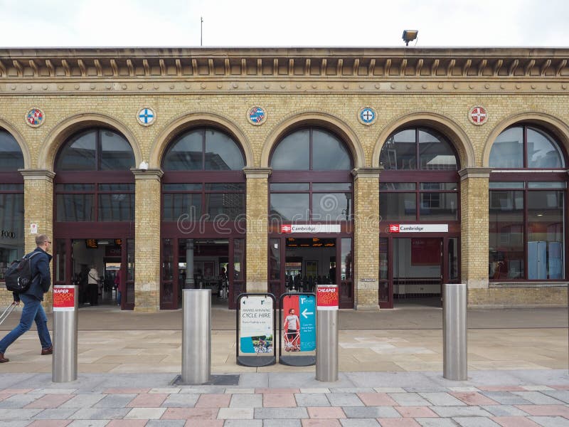 Cambridge railway station editorial stock image. Image of england ...