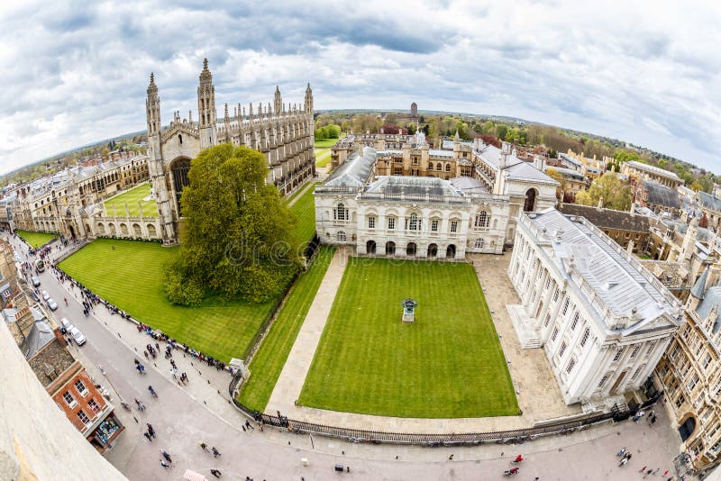 Cambridge in spring stock photo. Image of gloomy, center - 71536658