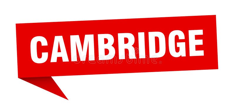 Cambridge Sticker. Cambridge Signpost Pointer Sign Stock Vector ...