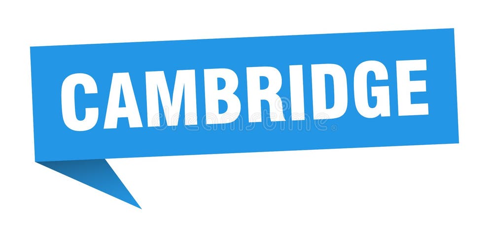 Cambridge Sticker. Cambridge Signpost Pointer Sign Stock Vector ...