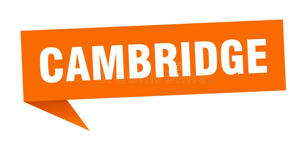 Cambridge Sticker. Cambridge Signpost Pointer Sign Stock Vector ...