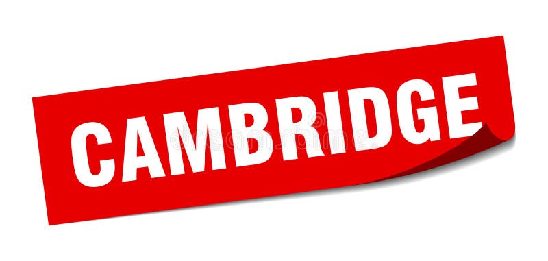 Cambridge Sticker. Cambridge Square Peeler Sign Stock Vector ...