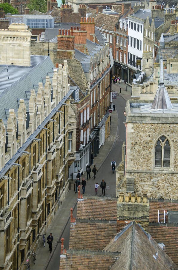 Cambridge Street from Above Editorial Stock Image - Image of street ...