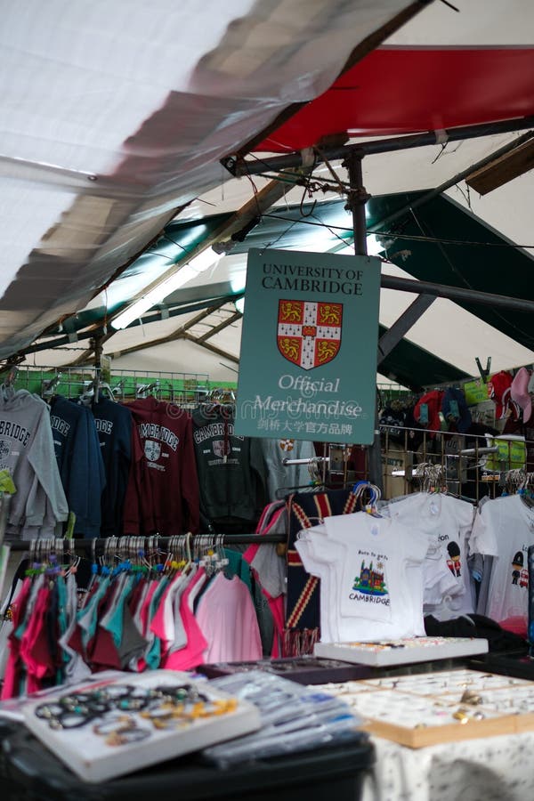 Cambridge, UK 16 Oct 2024 - a Souvineer Stall on Cambridge Market ...